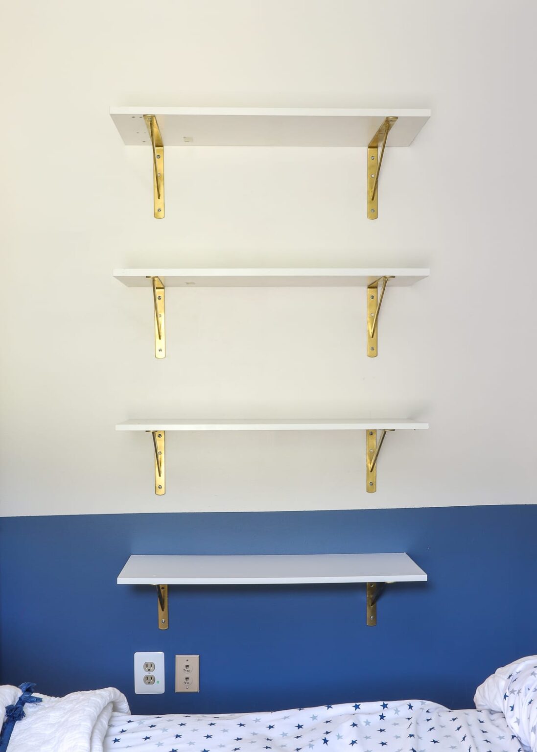 How to Install a Floating Bookcase (To Save On Floor Space!)