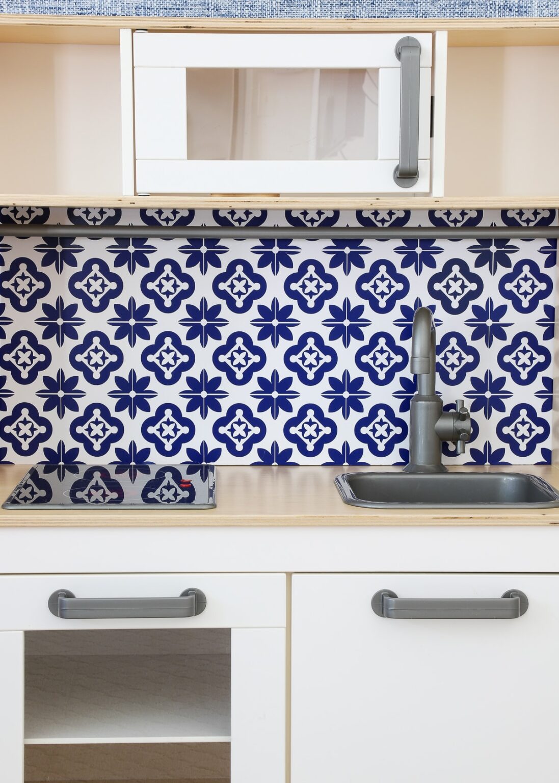How to Put a Backsplash on the IKEA DUKTIG Play Kitchen - The Homes I ...