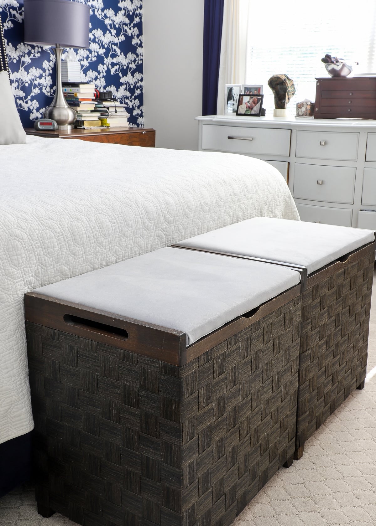 How to Recover a Chair or Bench Cushion - The Homes I Have Made