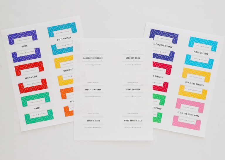 Printable Cleaning Labels for the Home & Laundry Room - The Homes I ...