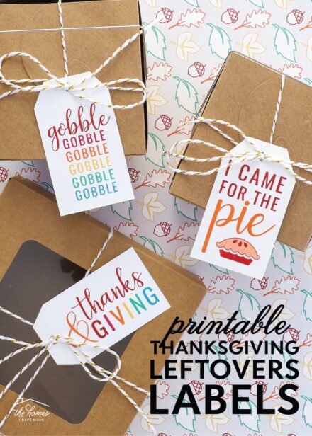 Printable Thanksgiving Leftovers Labels & Stickers