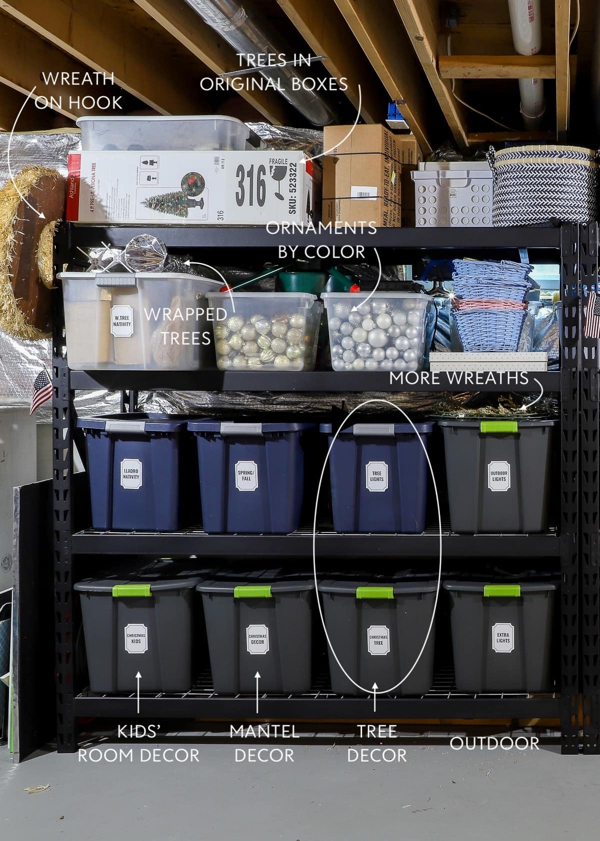 Packing Up Christmas Decorations | Practical & Inexpensive Solutions ...
