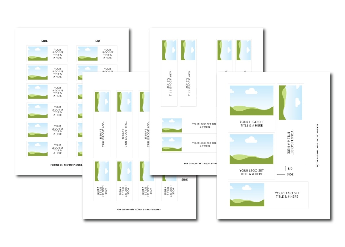 Templates to Make Your Own LEGO Labels - The Homes I Have Made