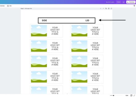 Templates to Make Your Own LEGO Labels - The Homes I Have Made