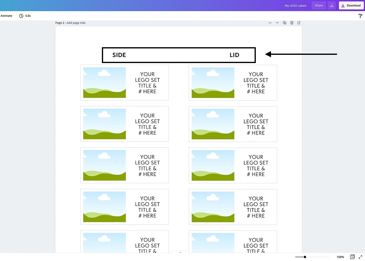 Templates to Make Your Own LEGO Labels - The Homes I Have Made