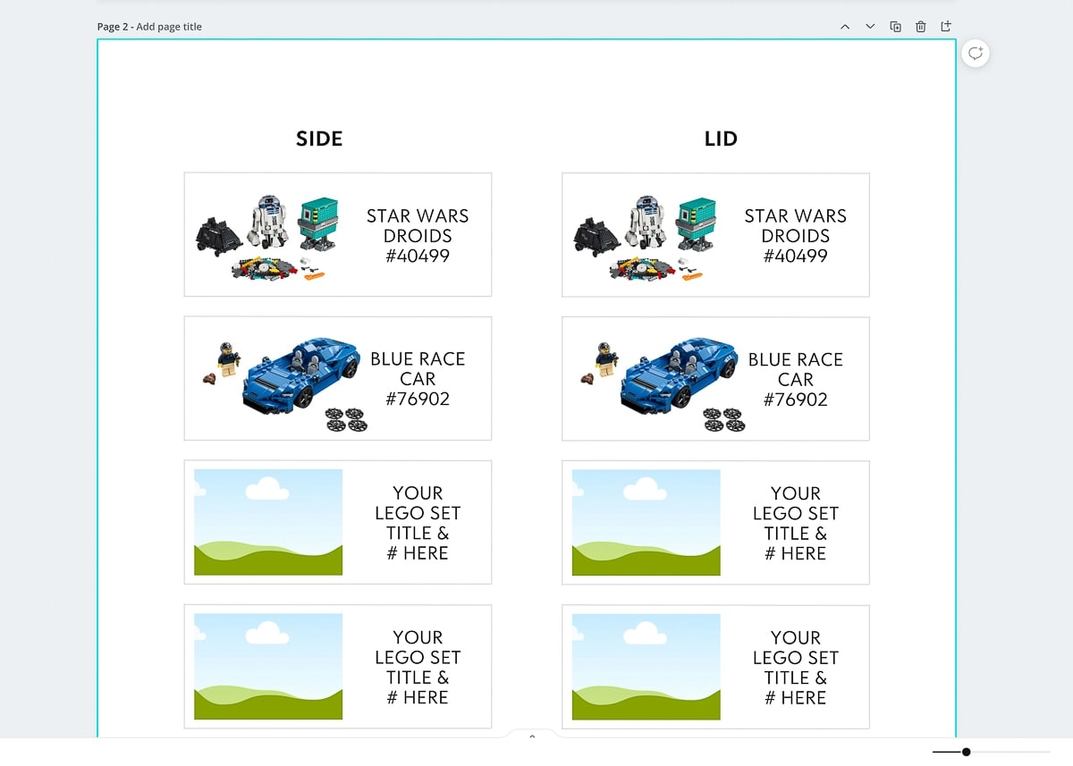 Templates to Make Your Own LEGO Labels - The Homes I Have Made