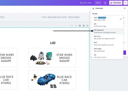 Templates to Make Your Own LEGO Labels - The Homes I Have Made
