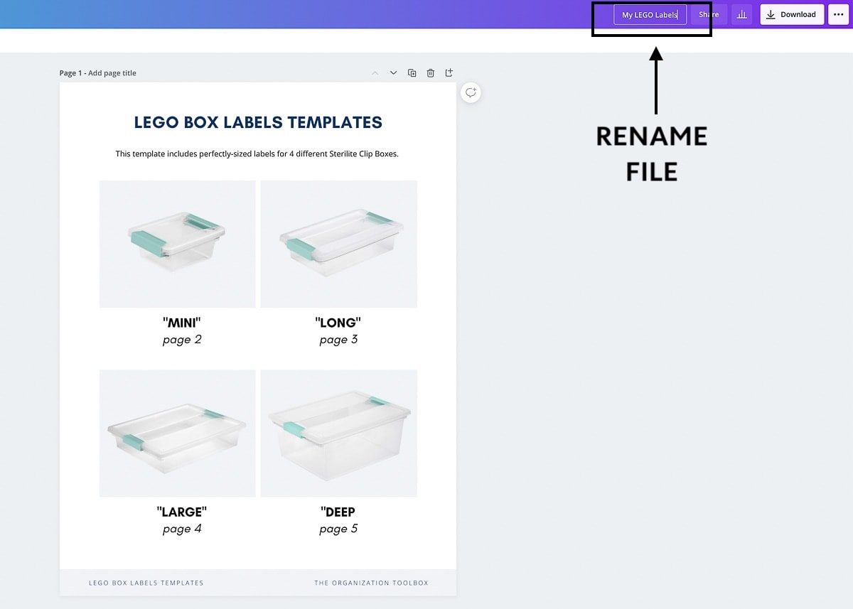 Templates to Make Your Own LEGO Labels - The Homes I Have Made