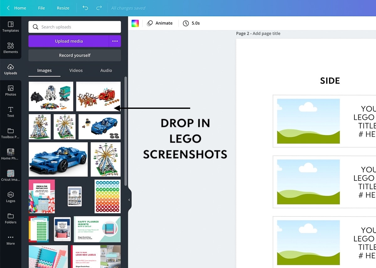 Templates to Make Your Own LEGO Labels - The Homes I Have Made