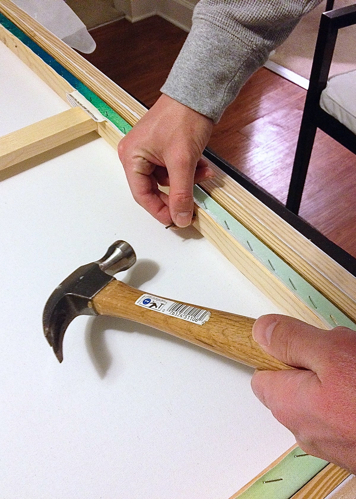 Easy DIY Canvas Art Frame - The Homes I Have Made