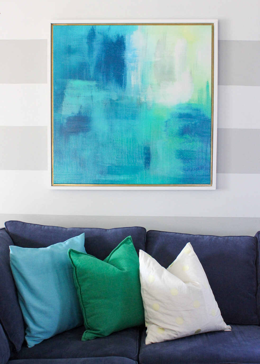 Easy DIY Canvas Art Frame - The Homes I Have Made