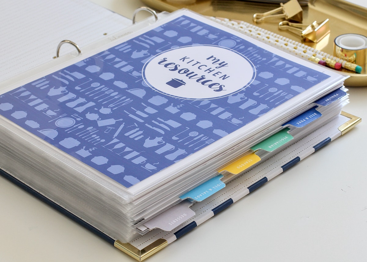 How to Assemble a Recipe Binder (Using Printables!) - The Homes I Have Made