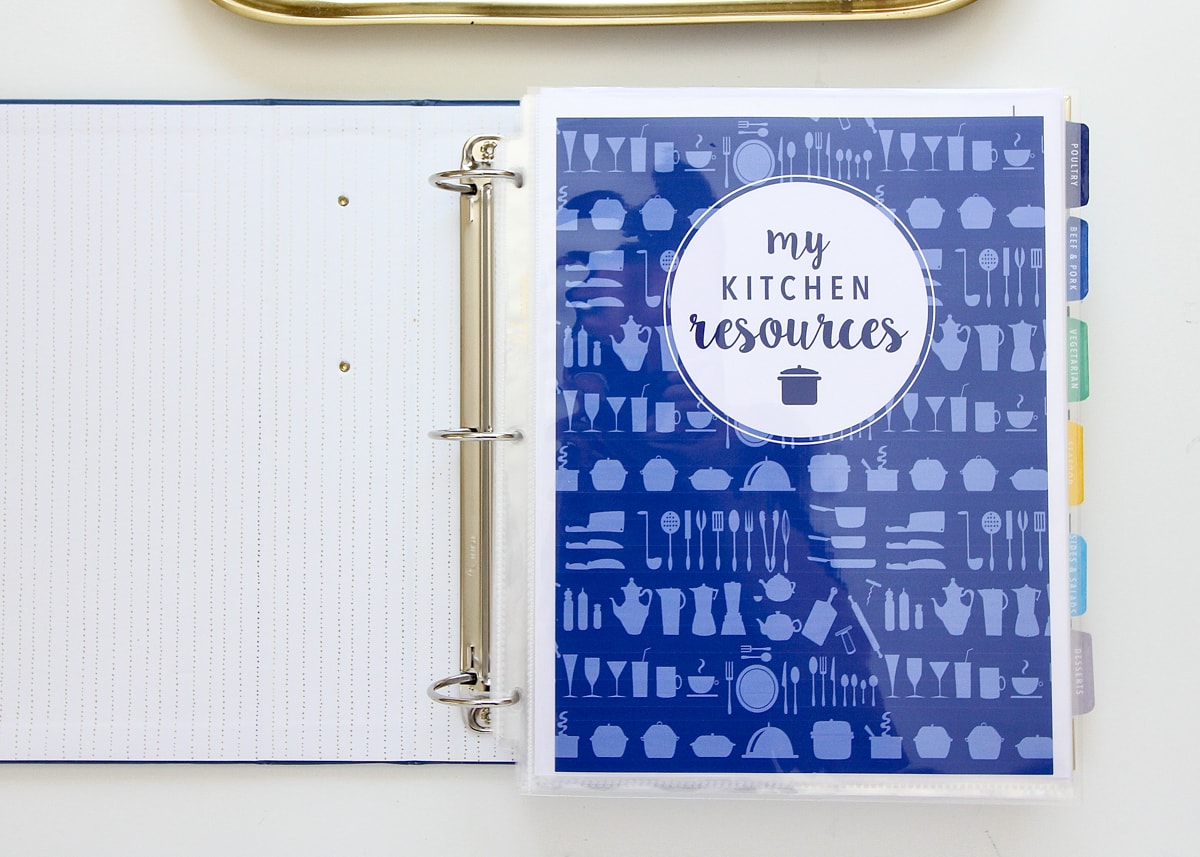 How to Assemble a Recipe Binder (Using Printables!) - The Homes I Have Made