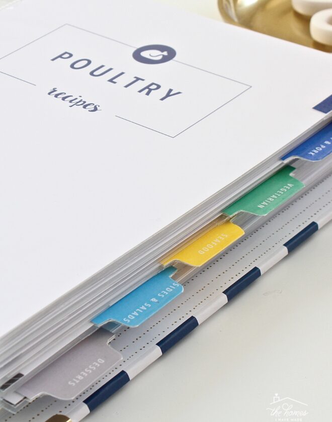 How to Make Tabbed Dividers on a Cricut Explore - The Homes I Have Made