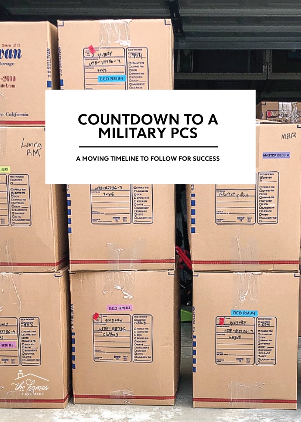 Countdown to a Military PCS | Our Moving Timeline - The Homes I Have Made
