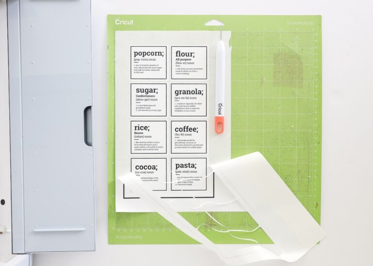 A Guide To Making Labels with Cricut Print Then Cut - The Homes I Have Made