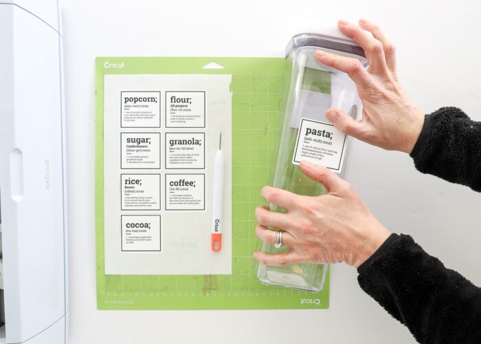 A Guide To Making Labels with Cricut Print Then Cut - The Homes I Have Made