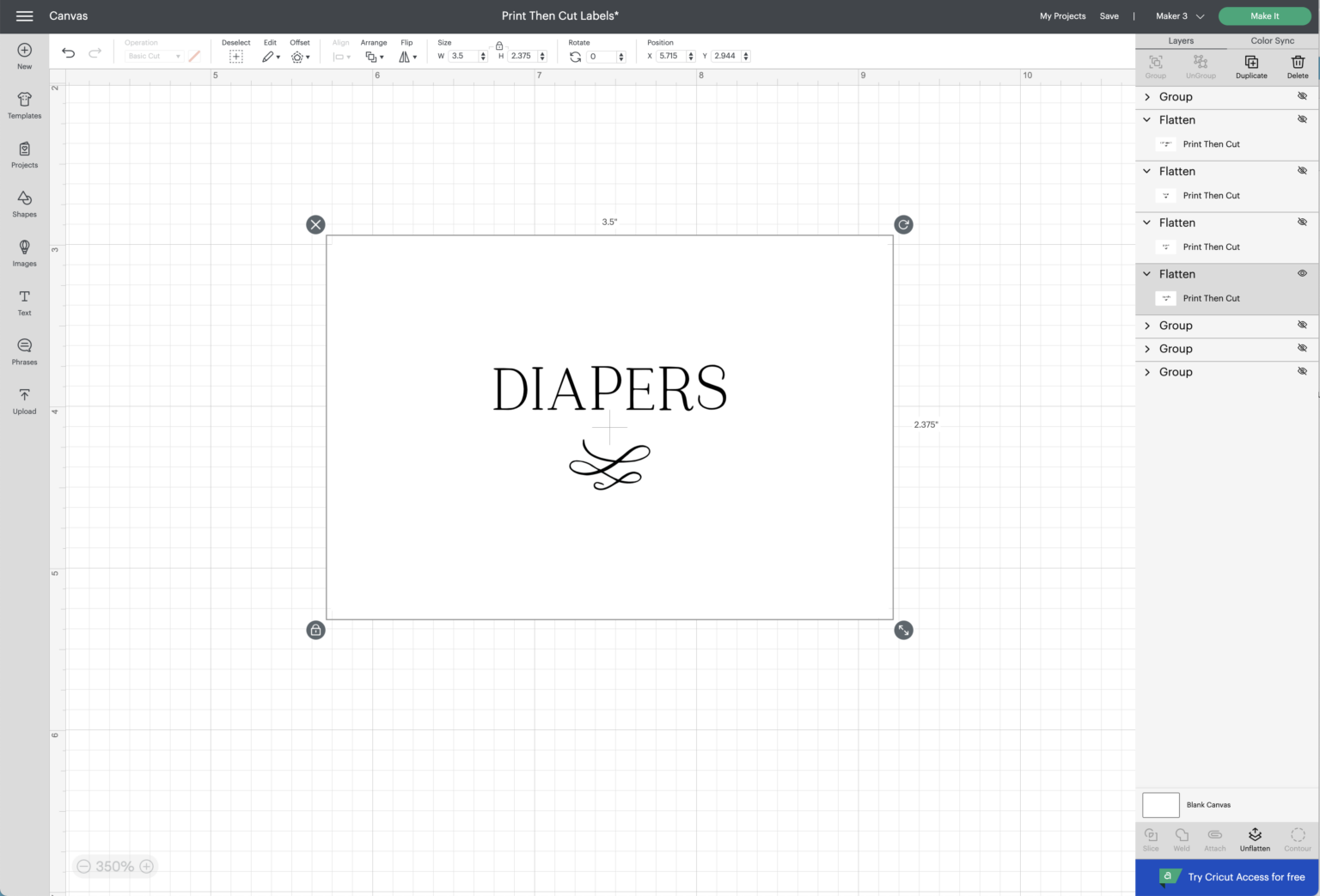 A Guide To Making Labels with Cricut Print Then Cut - The Homes I Have Made