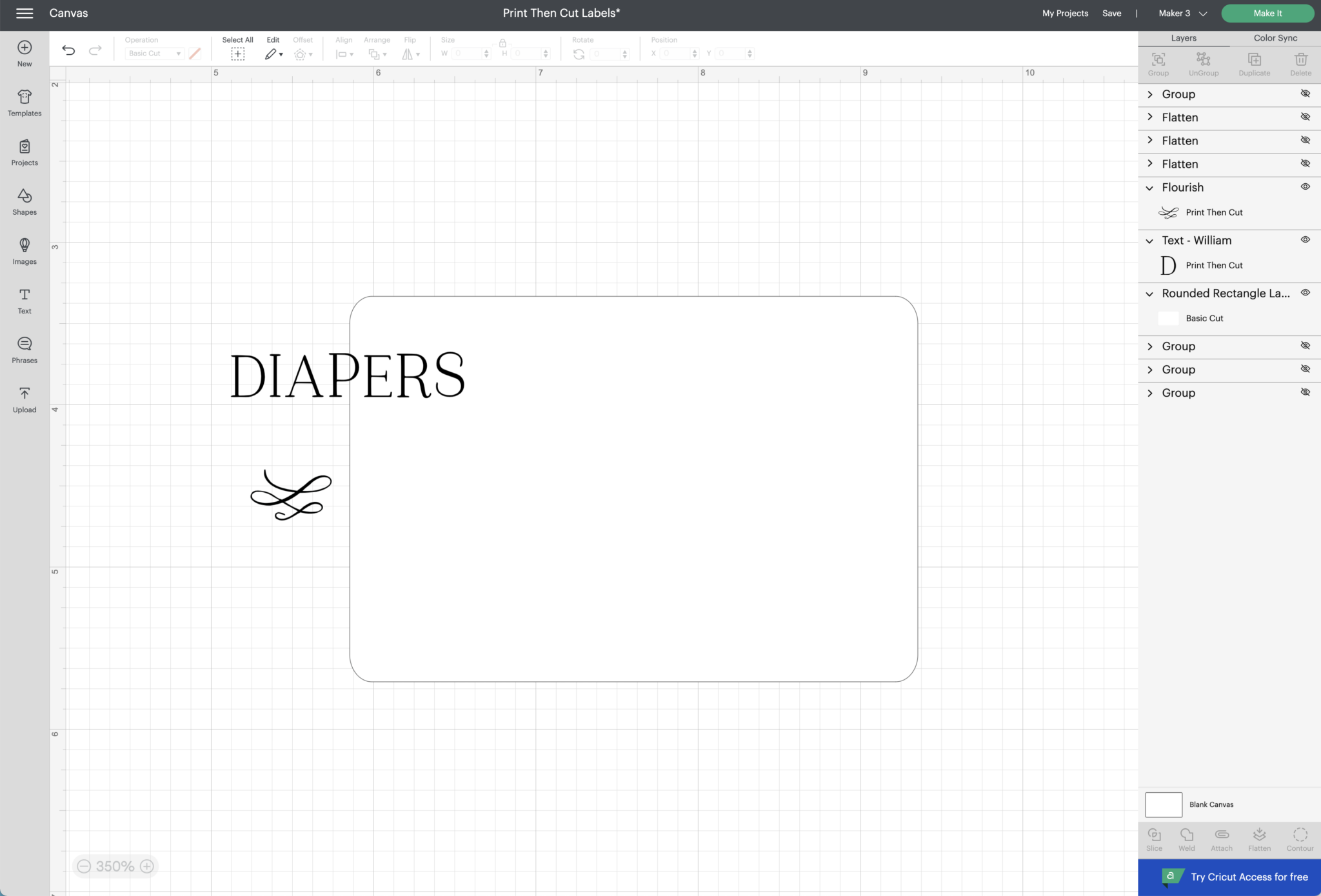 A Guide To Making Labels with Cricut Print Then Cut - The Homes I Have Made