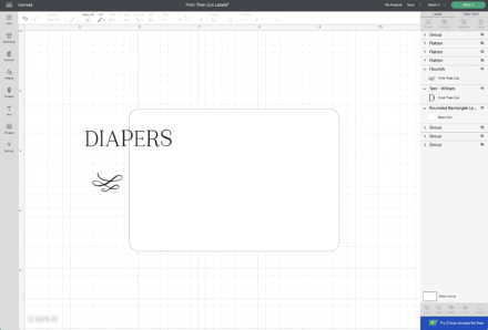 A Guide To Making Labels with Cricut Print Then Cut - The Homes I Have Made