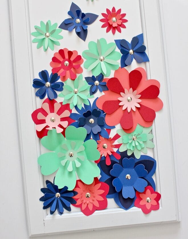 Easy 3D Paper Flowers | With & Without a Cricut! - The Homes I Have Made