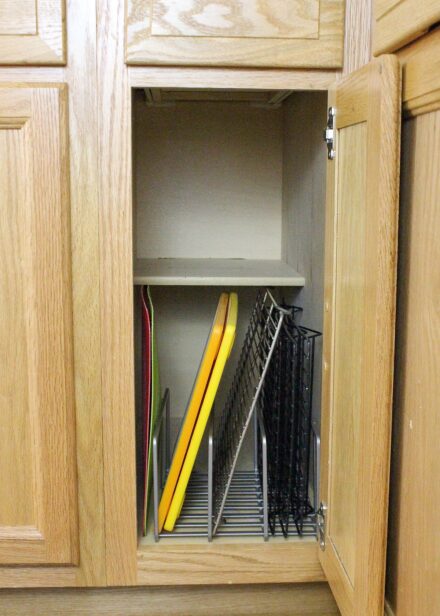 Easily Organize Your Baking Pans (In Any Cabinet!) - The Homes I Have Made