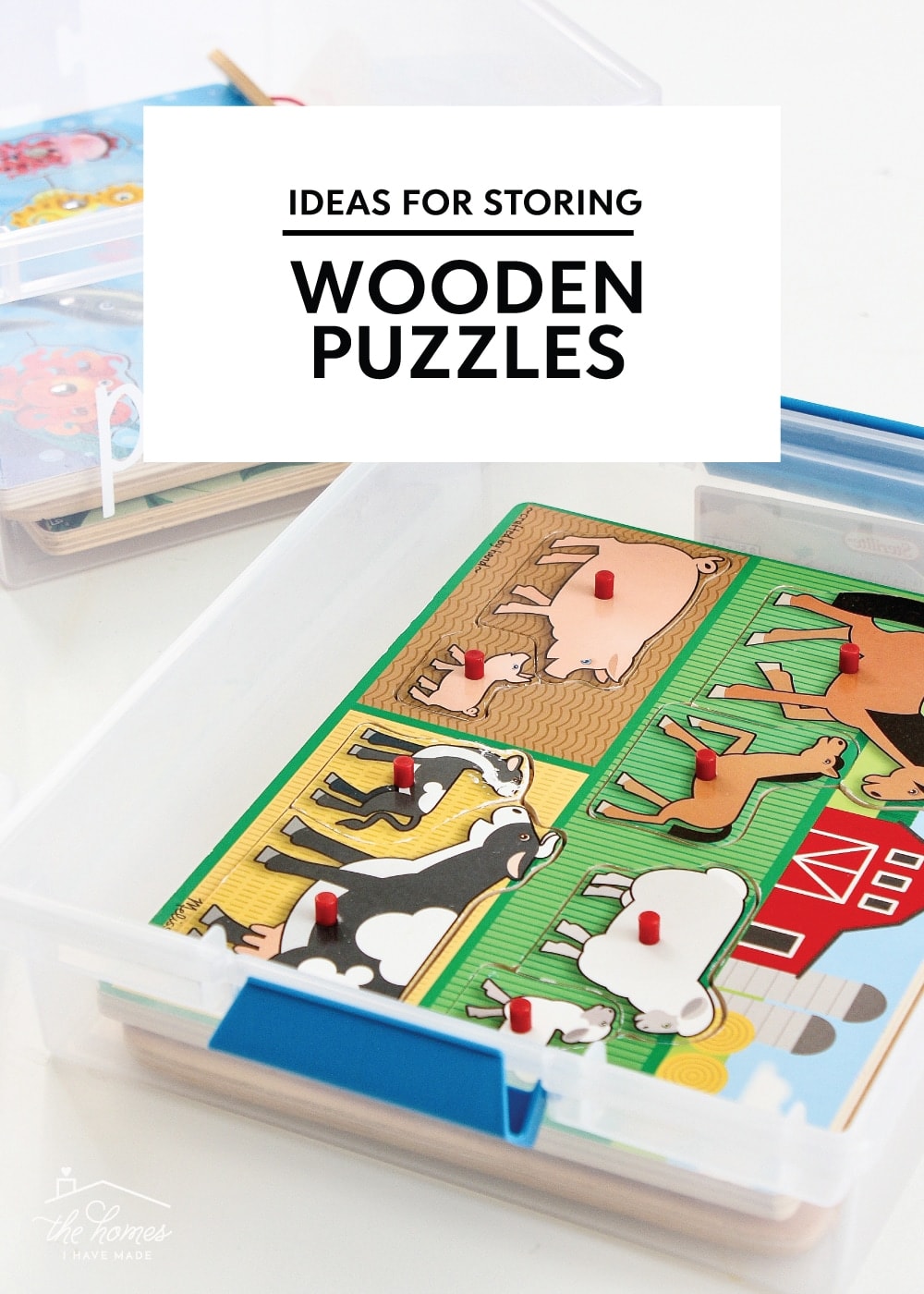 Easy (& Affordable) Ideas for Storing Wooden Kid Puzzles - The Homes I ...