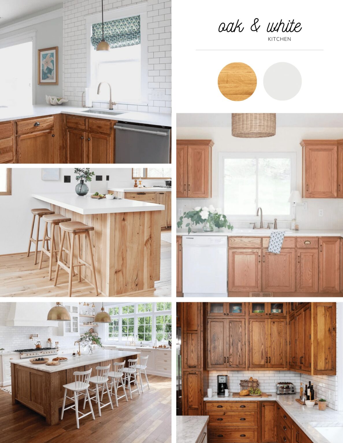 What Kitchen Color Schemes Work With Oak Cabinets? - The Homes I Have Made