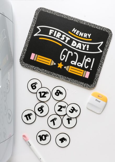 (Changeable!) DIY First Day of School Sign with a Cricut - The Homes I ...