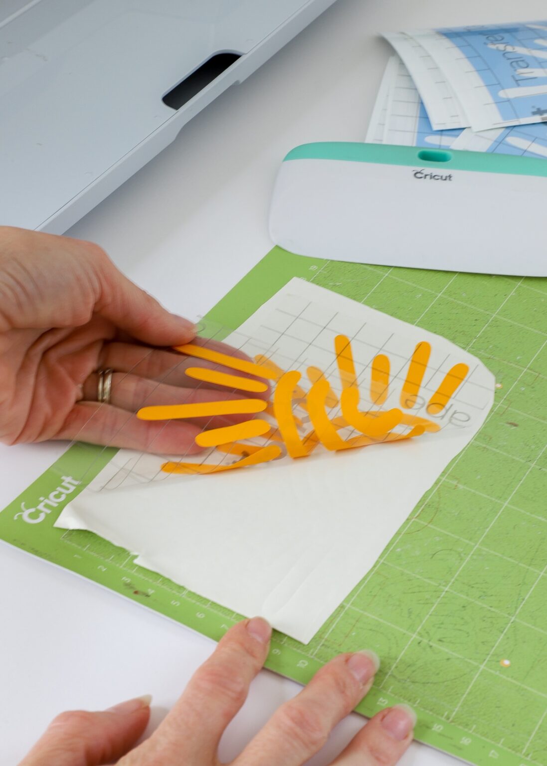 Stenciling a Wall Using Cricut's Smart Stencil - The Homes I Have Made