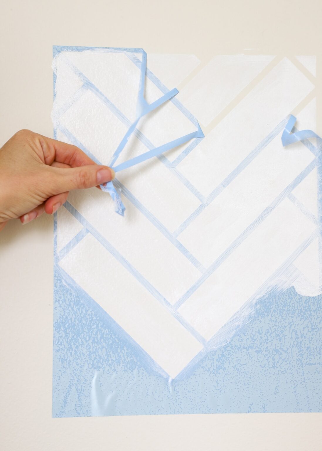 Stenciling a Wall Using Cricut's Smart Stencil - The Homes I Have Made