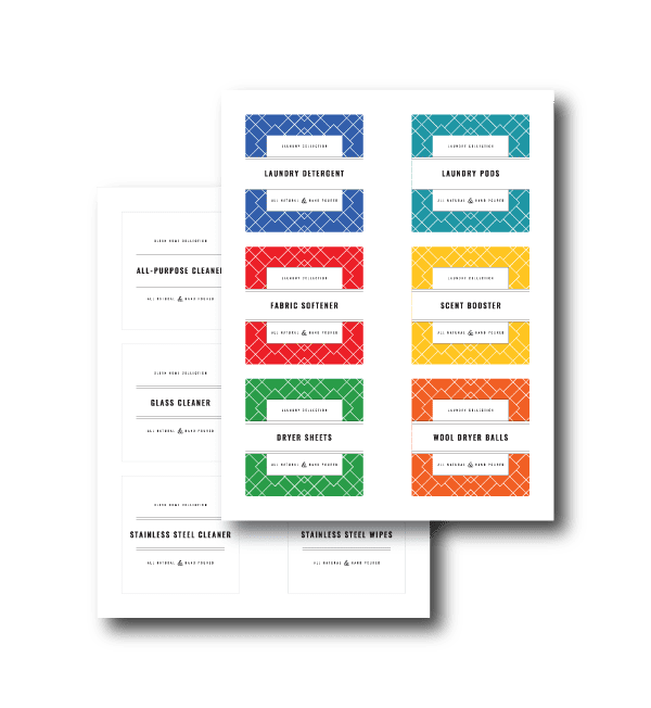 Printable Cleaning Labels for the Home & Laundry Room - The Homes I ...