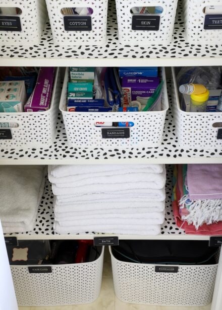 Top Tips for a Perfectly Organized Bathroom Closet (That Looks Great ...