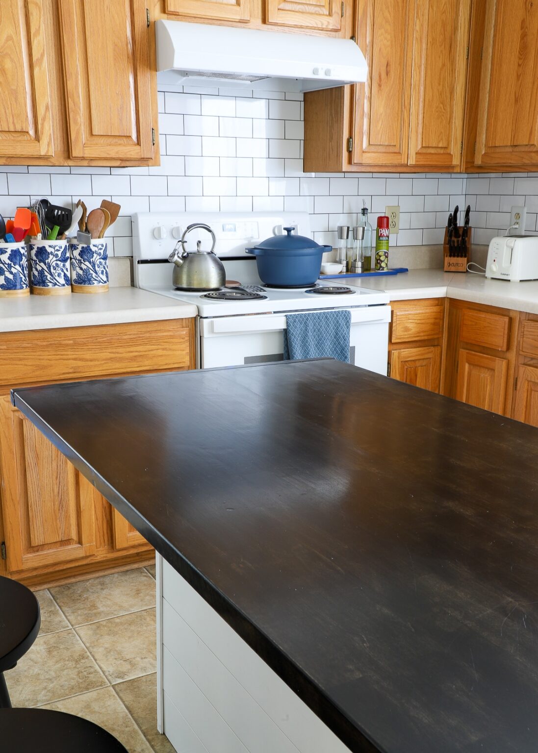 A DIY Butcher Block Island Countertop (Anyone Can Do!) - The Homes I ...
