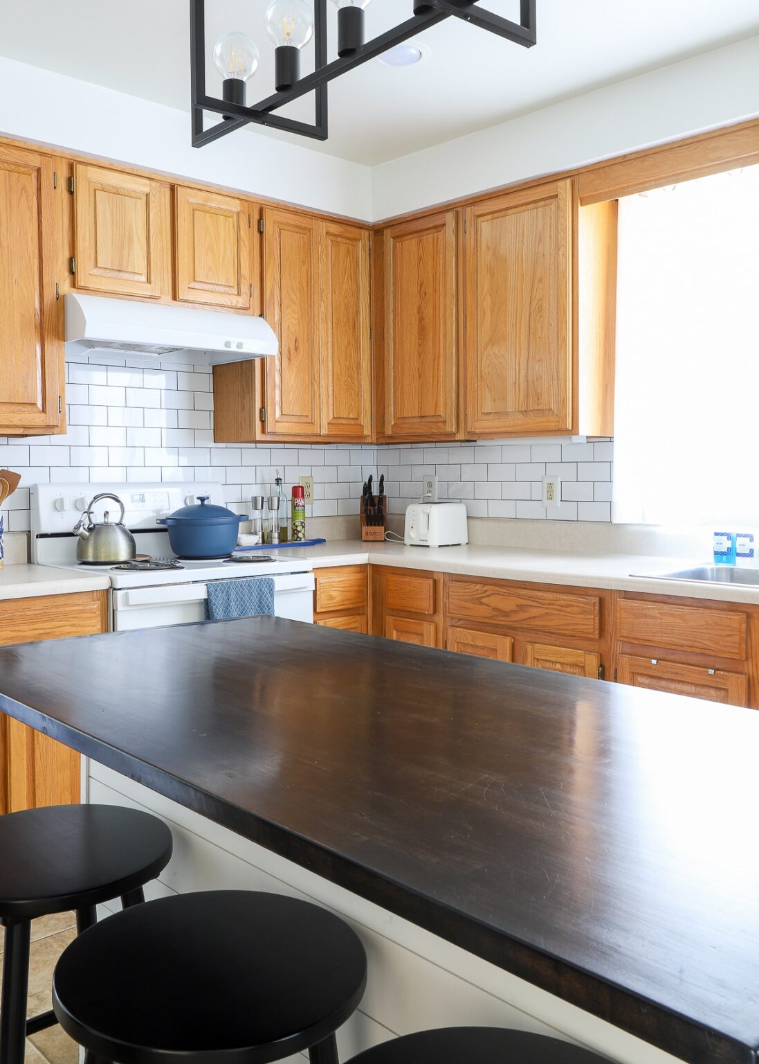 A DIY Butcher Block Island Countertop (Anyone Can Do!) - The Homes I ...
