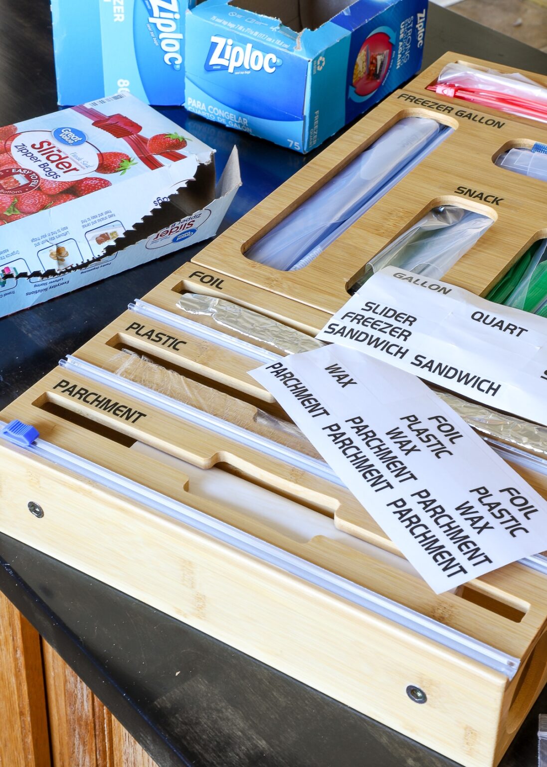 How to Organize Ziplock Bags (With or Without a Drawer!) - The Homes I ...