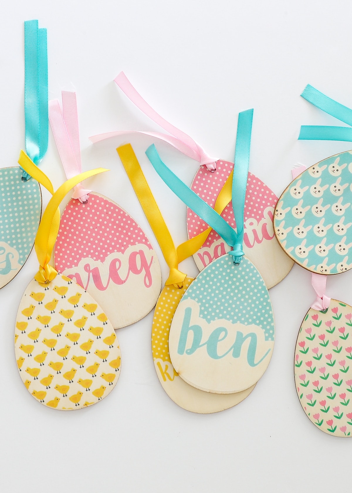 DIY Wooden Easter Basket Tags (With Your Home Printer!) - The Homes I ...