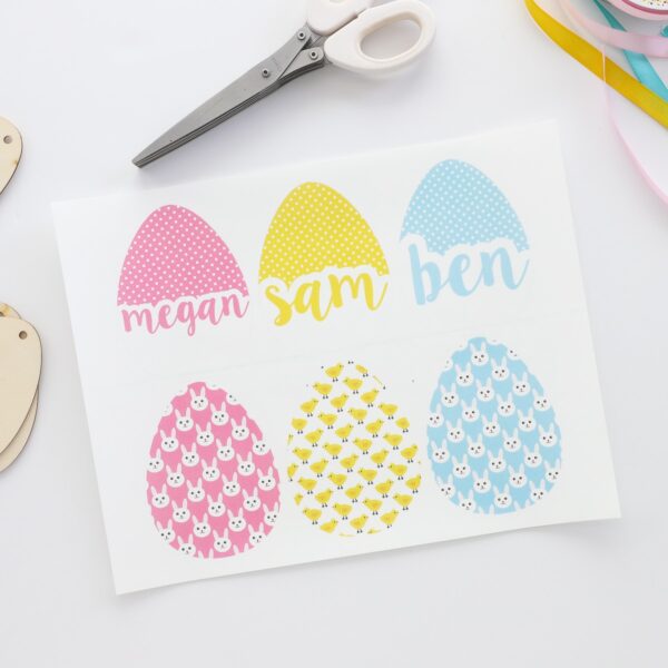 DIY Wooden Easter Basket Tags (With Your Home Printer!) - The Homes I ...