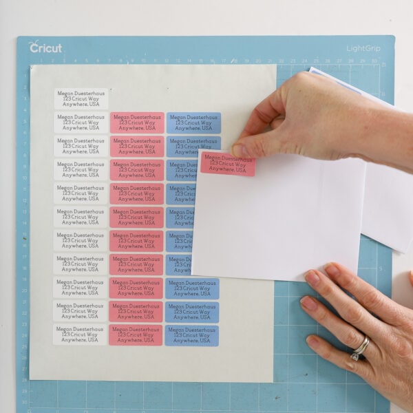 How to Make Return Address Labels with ANY Cricut Machine! - The Homes ...