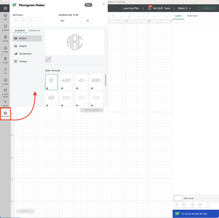 5 (Easy) Ways to Design Stylish Monograms for Your Cricut - The Homes I ...