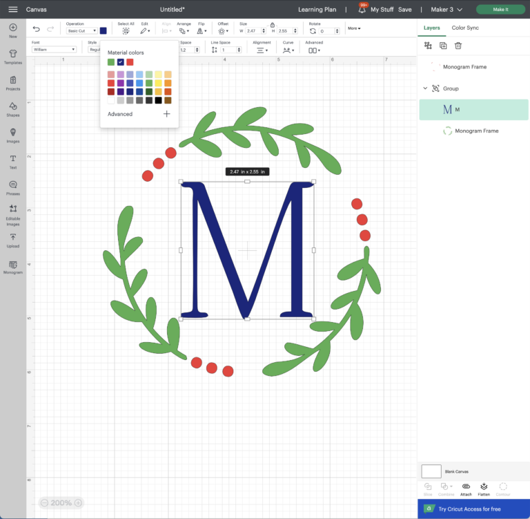 5 (Easy) Ways to Design Stylish Monograms for Your Cricut - The Homes I ...