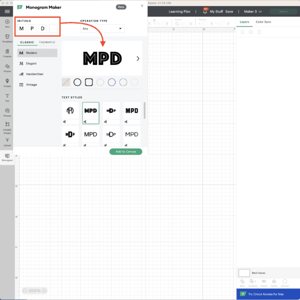 5 (Easy) Ways to Design Stylish Monograms for Your Cricut - The Homes I ...