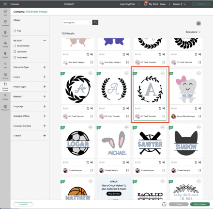 5 (Easy) Ways to Design Stylish Monograms for Your Cricut - The Homes I ...