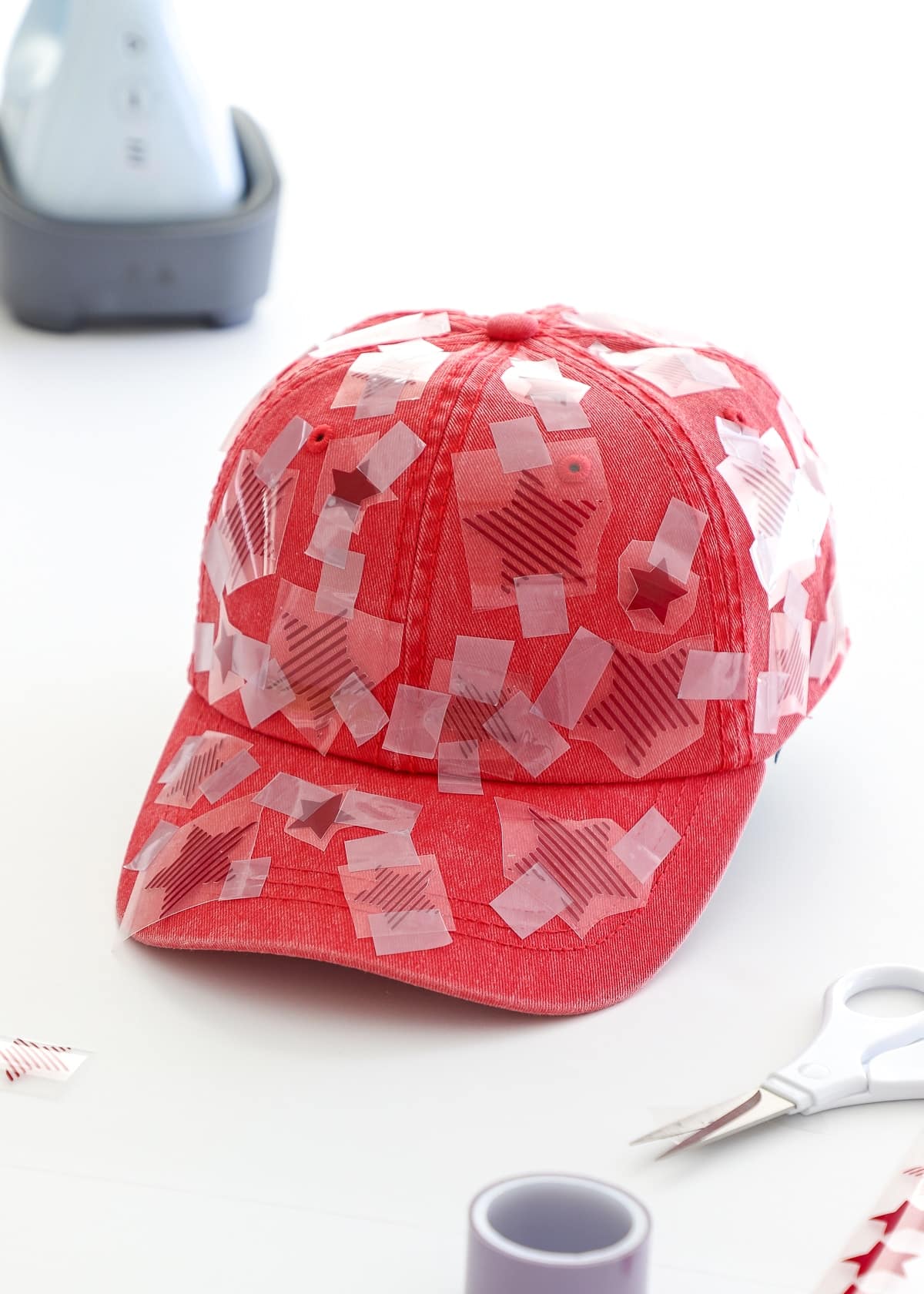 Creating an All-Over Hat Design with Cricut Hat Press - The Homes I ...