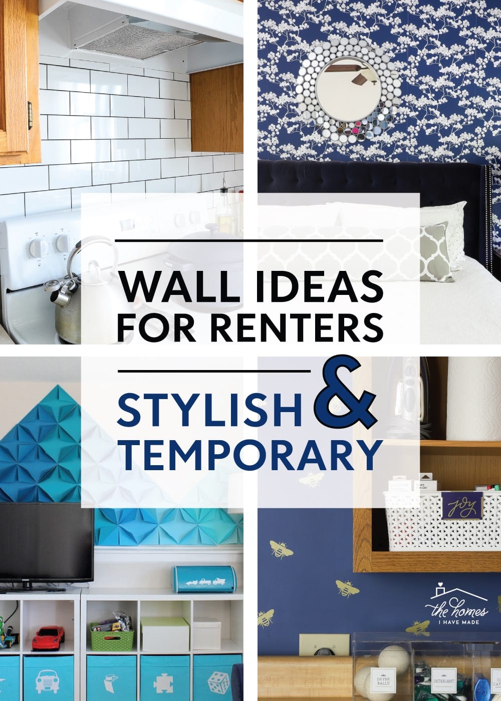 12+ Totally Temporary Ways to Update Rental Walls - The Homes I Have Made