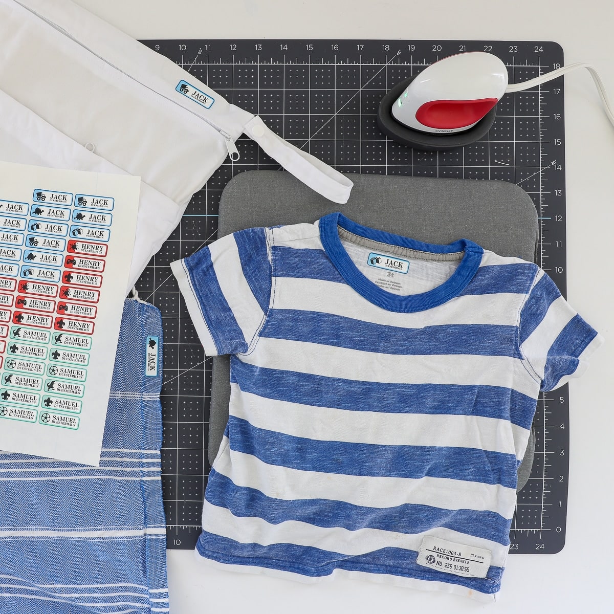 How to Make Your Own Iron On Labels for Clothes With a Cricut - The ...