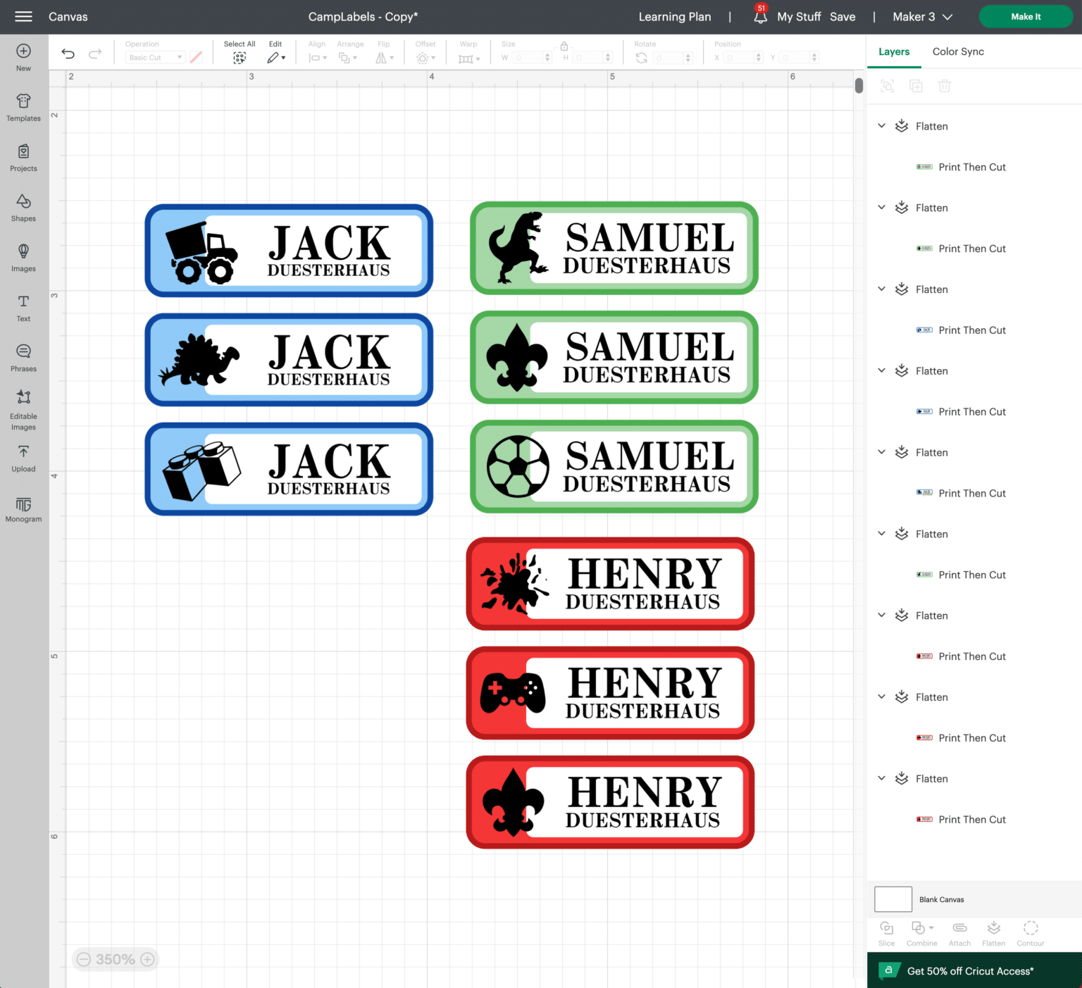 How to Make Your Own Iron On Labels for Clothes With a Cricut - The ...