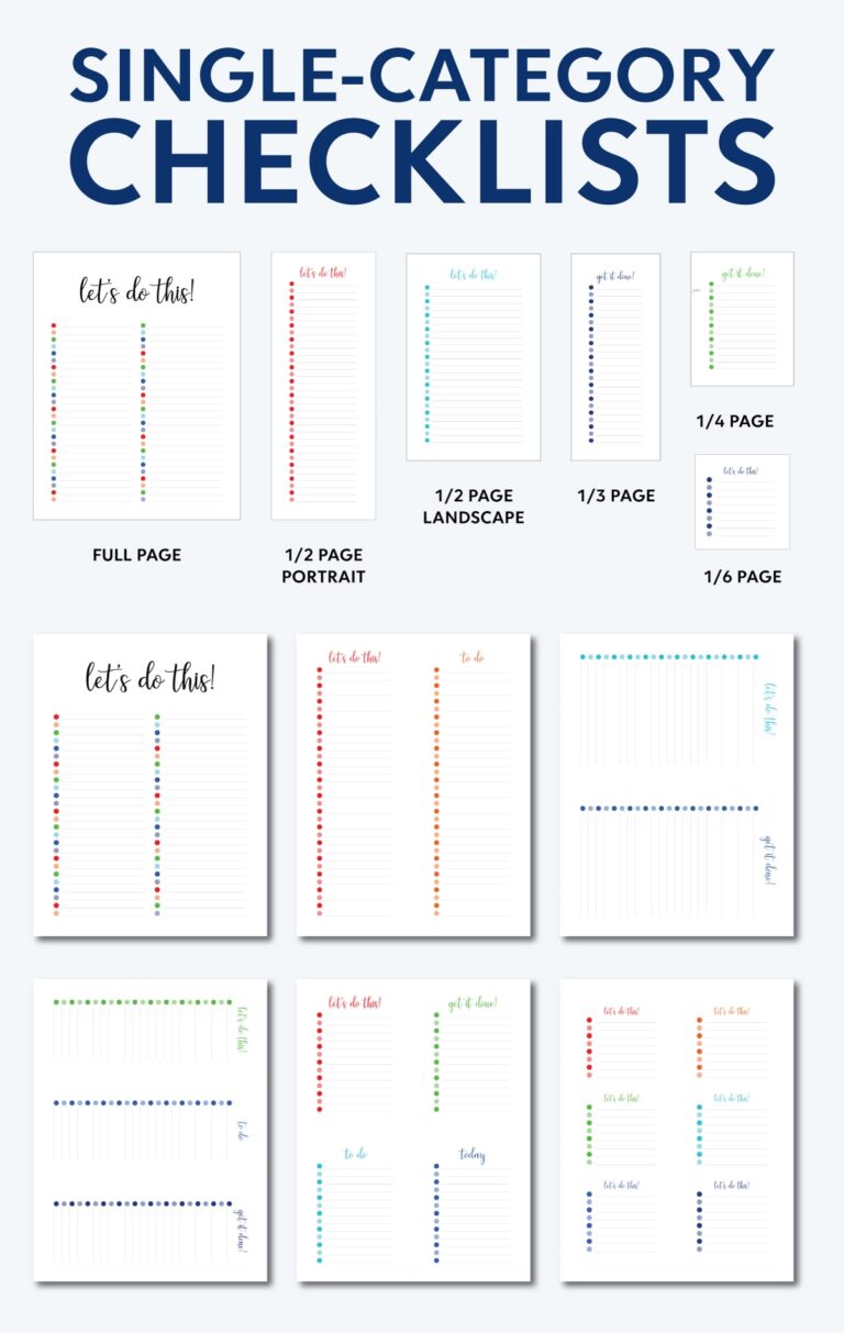 Printable To Do Lists | A Collection of Cute, Fillable Forms! - The ...