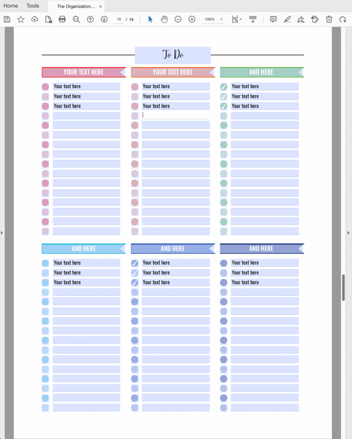 Printable To Do Lists | A Collection of Cute, Fillable Forms! - The ...