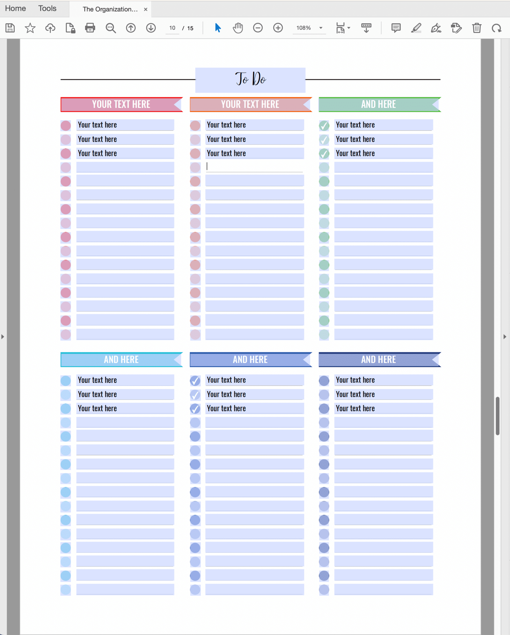Printable To Do Lists | A Collection of Cute, Fillable Forms! - The ...